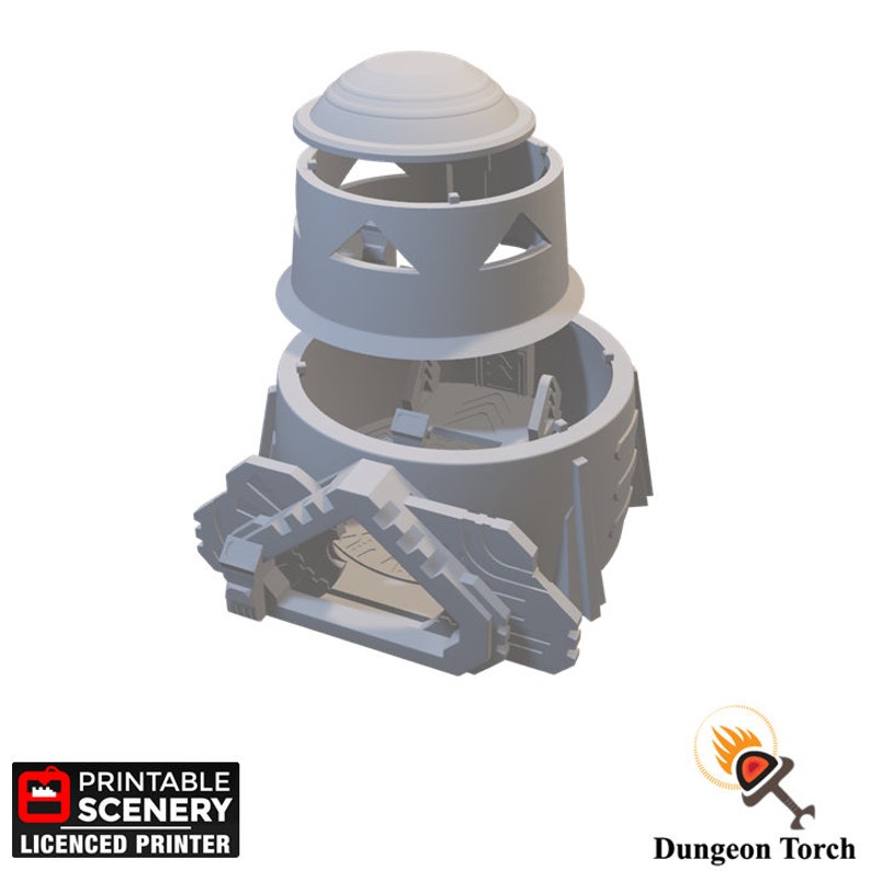 Sci-fi Settlement: Watchtower 15mm 28mm 32mm for Star Wars | Etsy