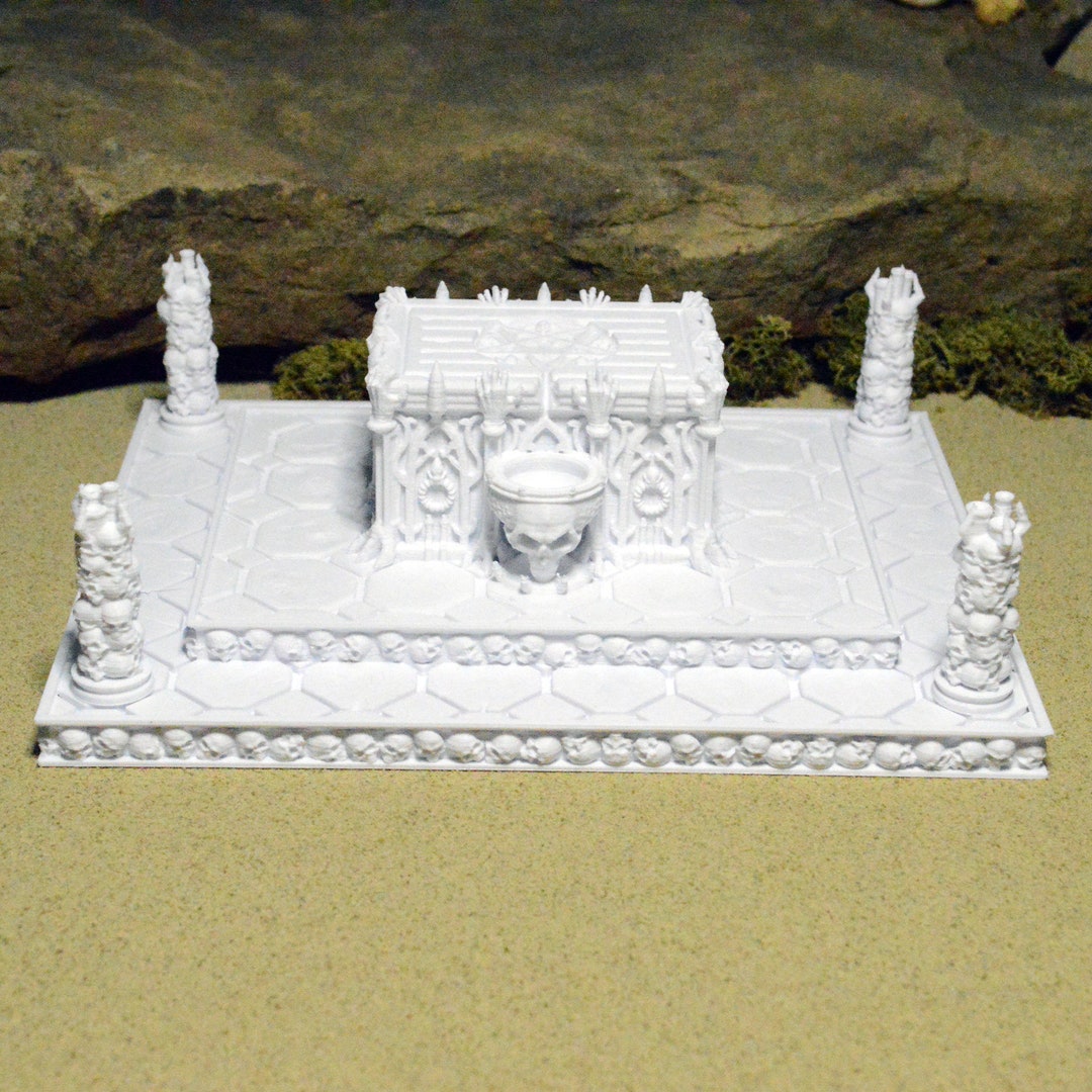 Sacrificial Altar 15mm 28mm 32mm for D&D Terrain, Infernal Demonic ...