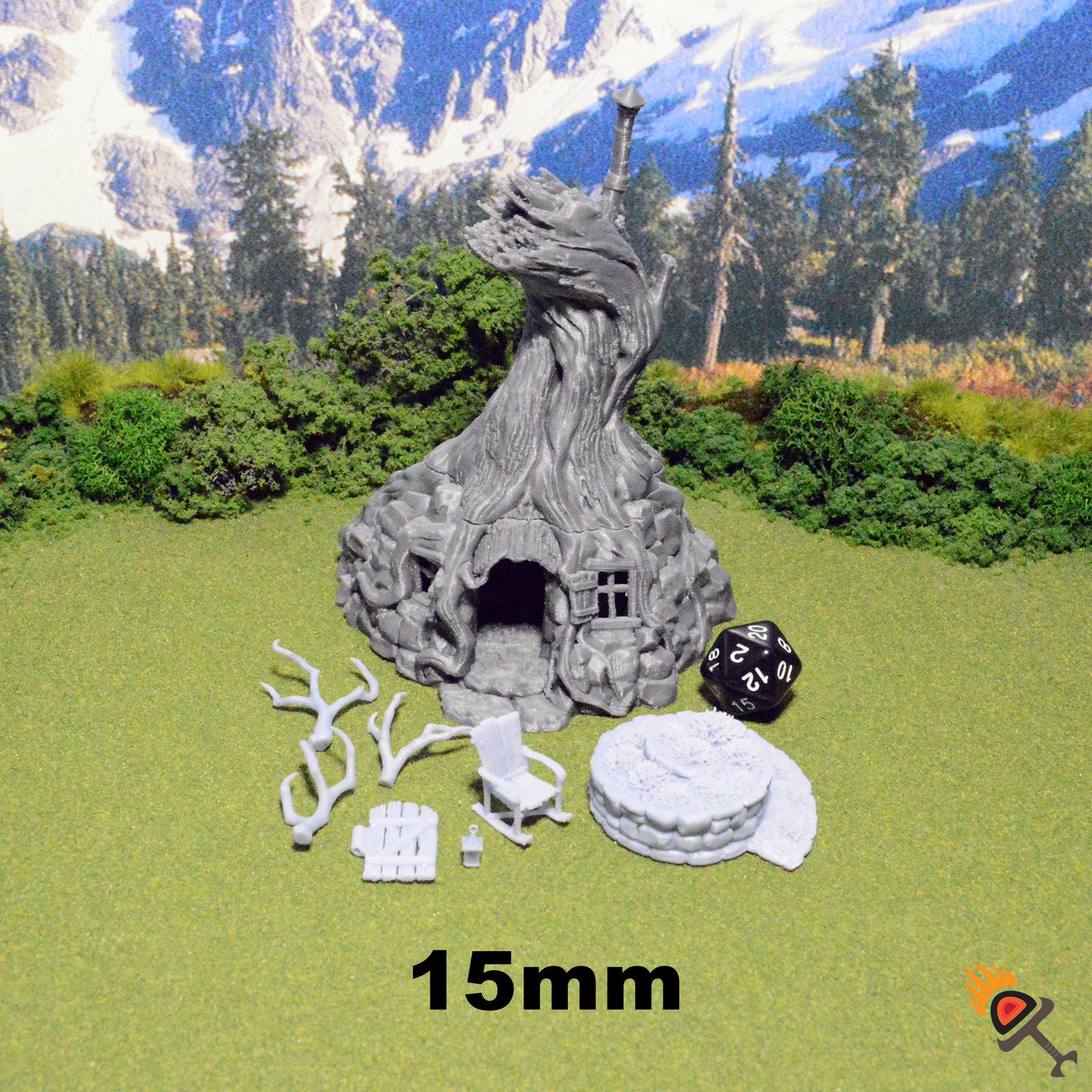 Witch's Hovel 15mm 28mm 32mm for D&D Terrain Dnd - Etsy