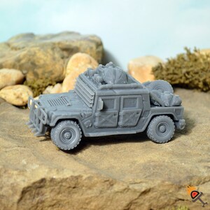 Miniature Humvee for Gaslands 20mm 28mm 32mm, Post-apocalyptic Fallout ...