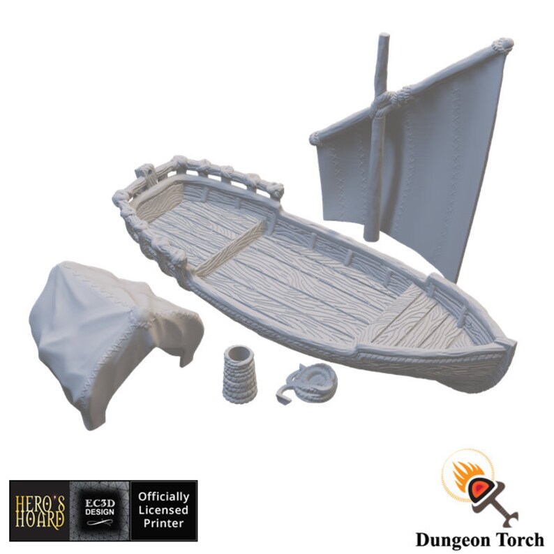 Miniature Skiff 28mm 32mm for D&D Terrain Dnd Pathfinder - Etsy New Zealand
