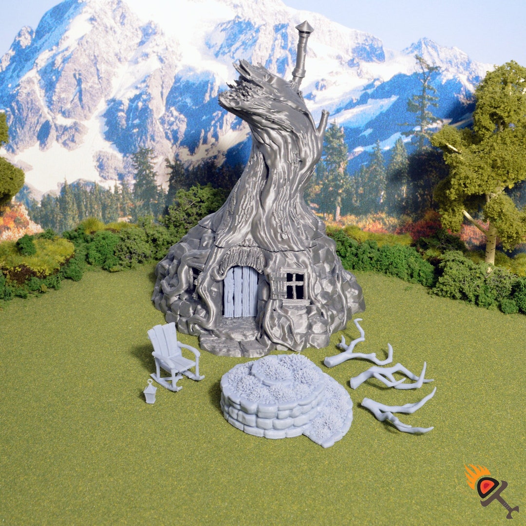 Witch's Hovel 15mm 28mm 32mm for D&D Terrain Dnd - Etsy