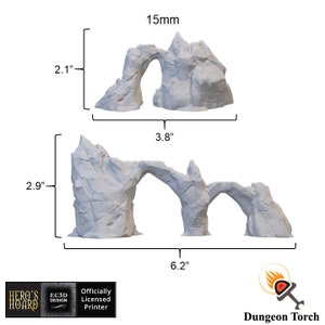 Snowy Rock Spines 15mm 28mm for D&D Icewind Dale Terrain, Dnd ...