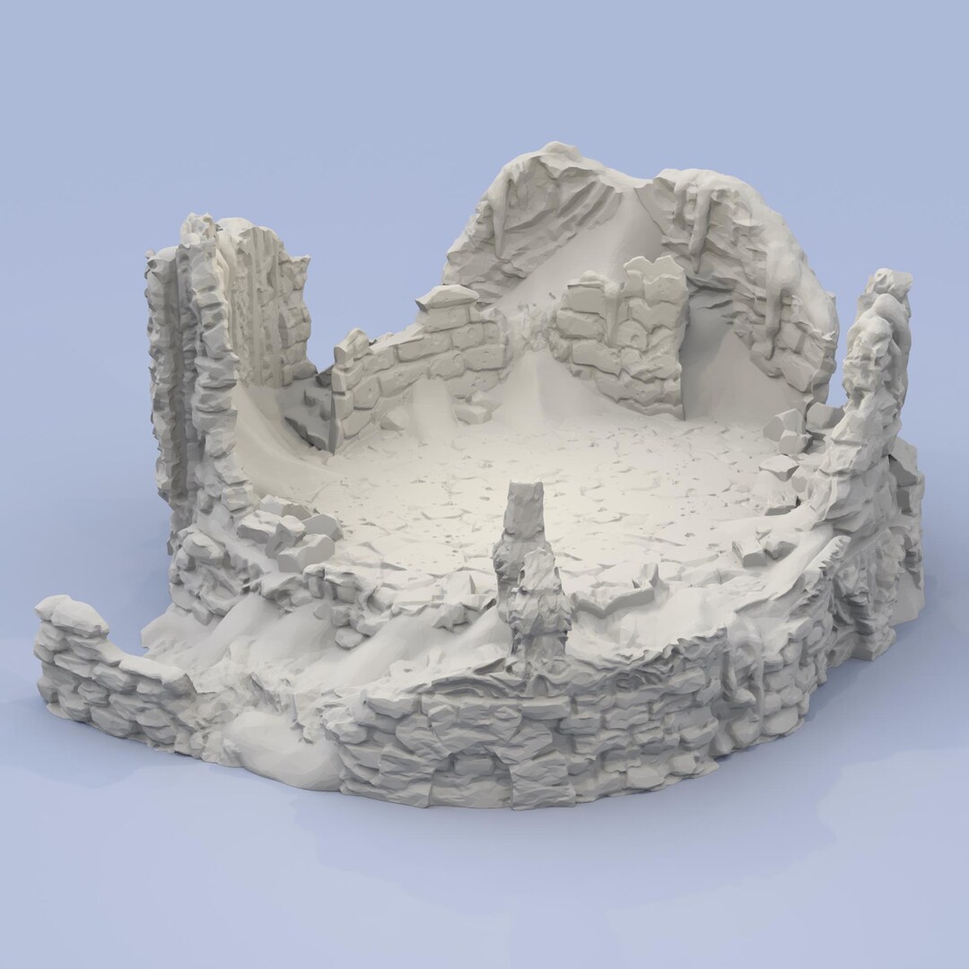Frozen Ruins for D&D Icewind Dale Terrain 15mm-56mm - Etsy