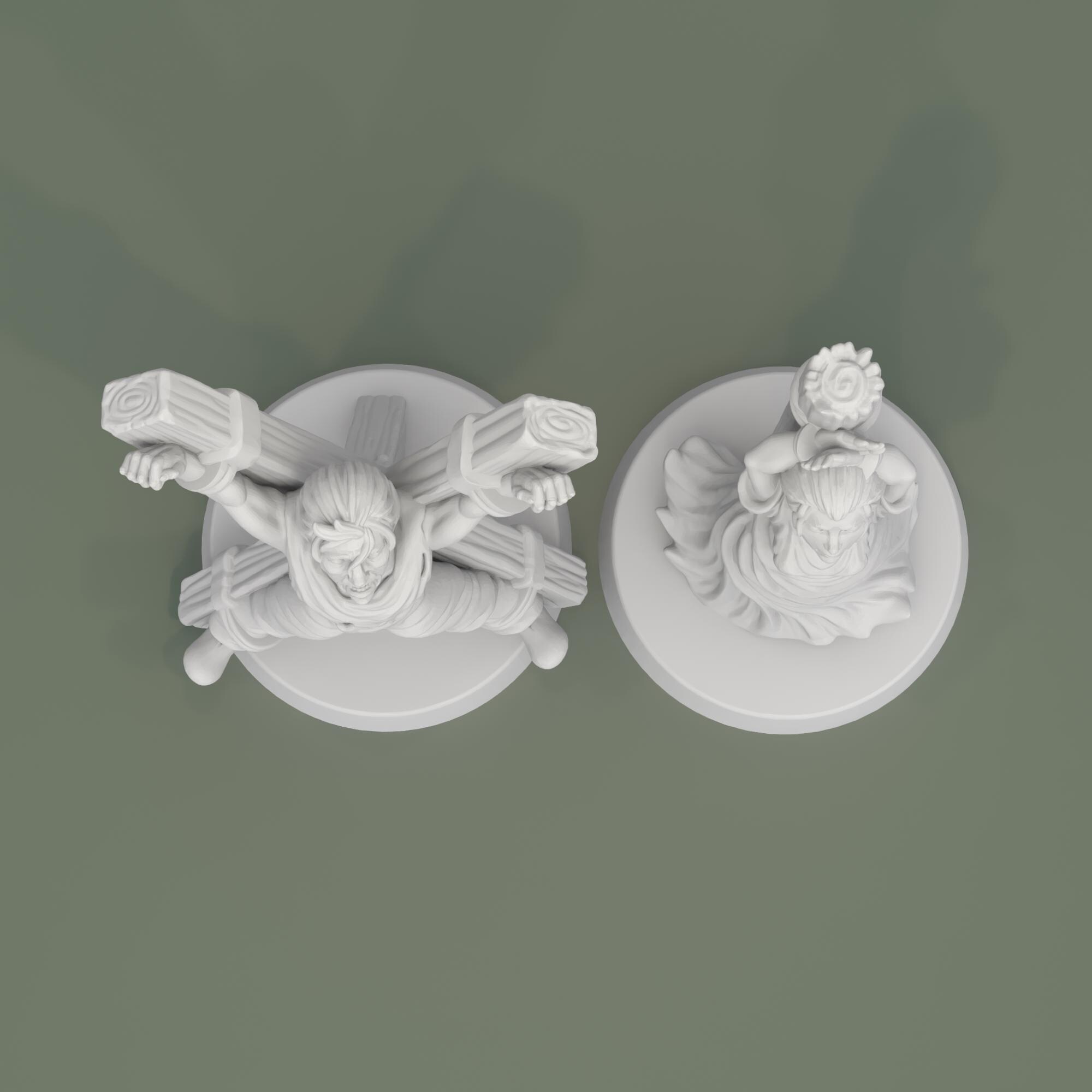 3D Printed Human Sacrifices for D&D, TTRPG Offering 15mm-32mm - Etsy