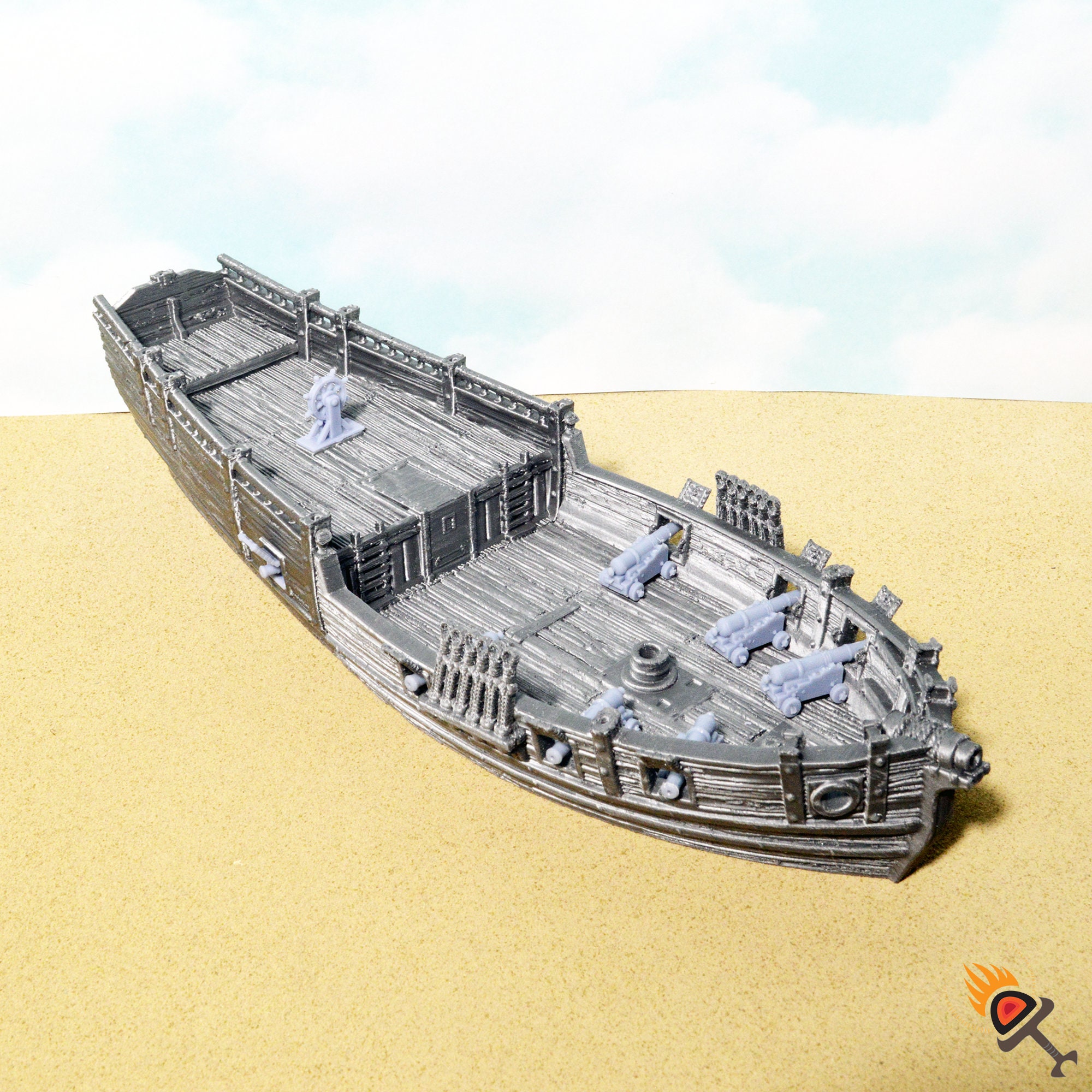 28mm Spacecraft Model Centerpiece