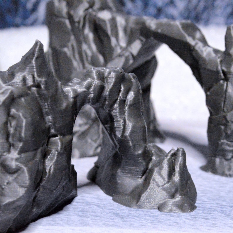 Snowy Rock Spines 15mm 28mm for D&D Icewind Dale Terrain Dnd - Etsy