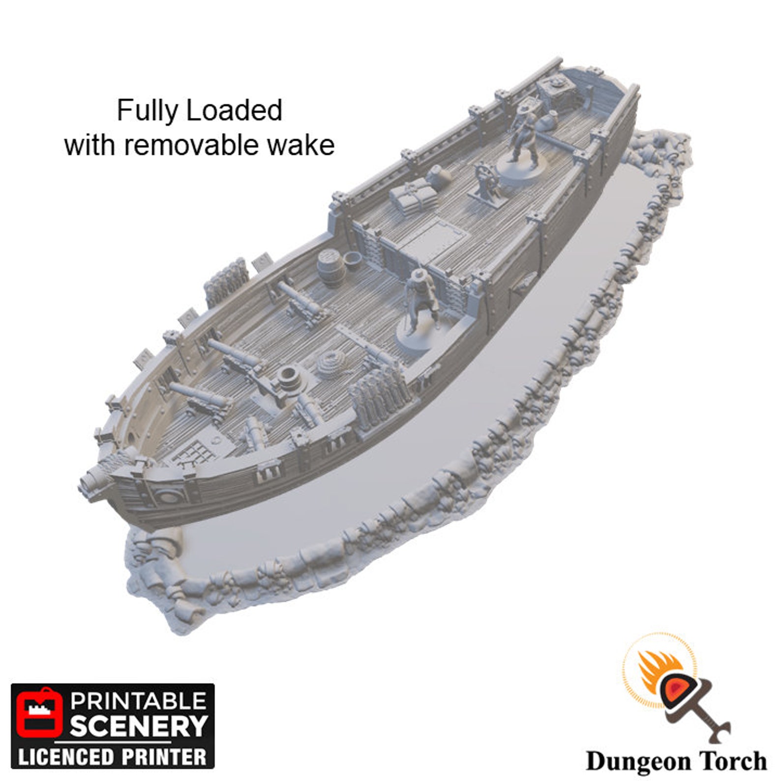 Miniature Sloop 28mm for D&D Ships DnD Boat Pathfinder Boat | Etsy