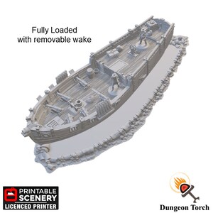 Miniature Sloop 28mm for D&D Ships, Dnd Pathfinder Pirate Boat, Blood ...