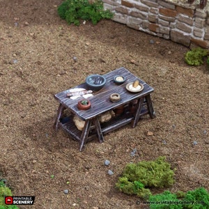 Miniature Baker and Oven 15mm 28mm 32mm for D&D Terrain, Medieval Baker ...
