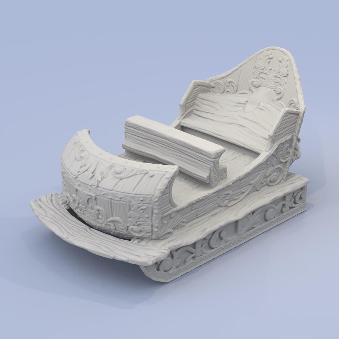 Large Sleigh for D&D Icewind Dale Terrain 15mm-56mm - Etsy