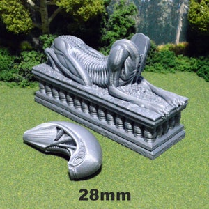 Alien Sphinx Statue 15mm 28mm 32mm 42mm for D&D Terrain Dnd - Etsy