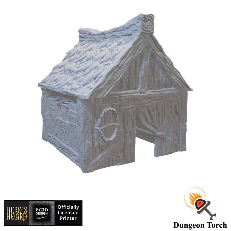 Fisherman's Hut 15mm 28mm 32mm for D&D Terrain Dnd | Etsy