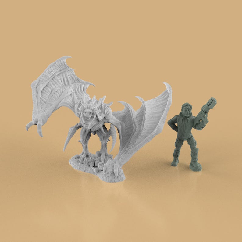 Giant Mutated Bat for Fallout Wargames 28mm 32mm - Etsy