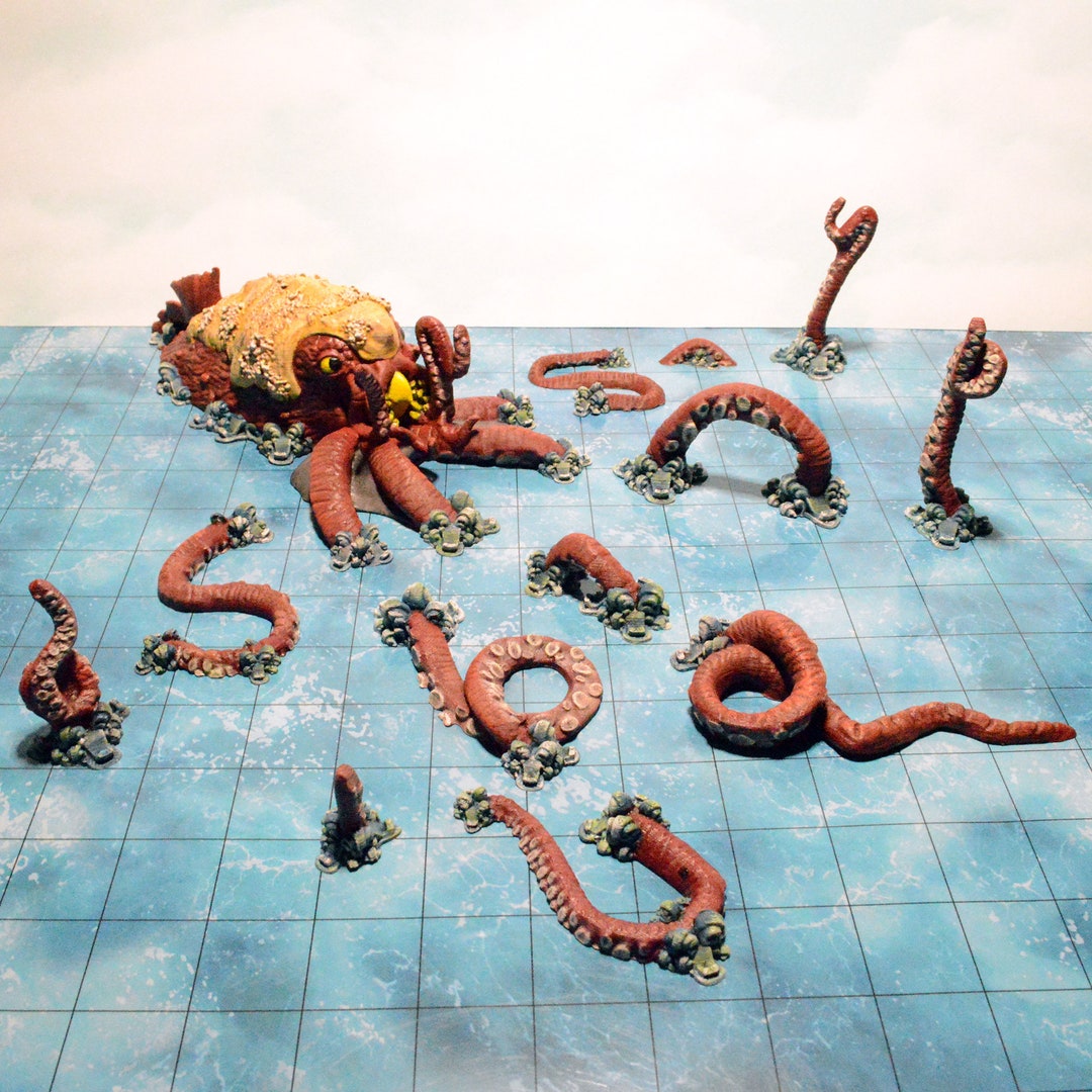 Kraken for D&D Terrain, Dnd Pathfinder Coastal Pirate Sea Monster ...