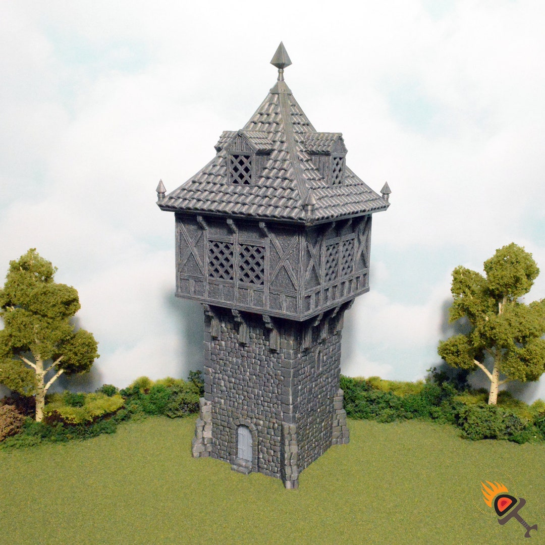 Miniature Watchtower 28mm for D&D Terrain Dnd Pathfinder - Etsy