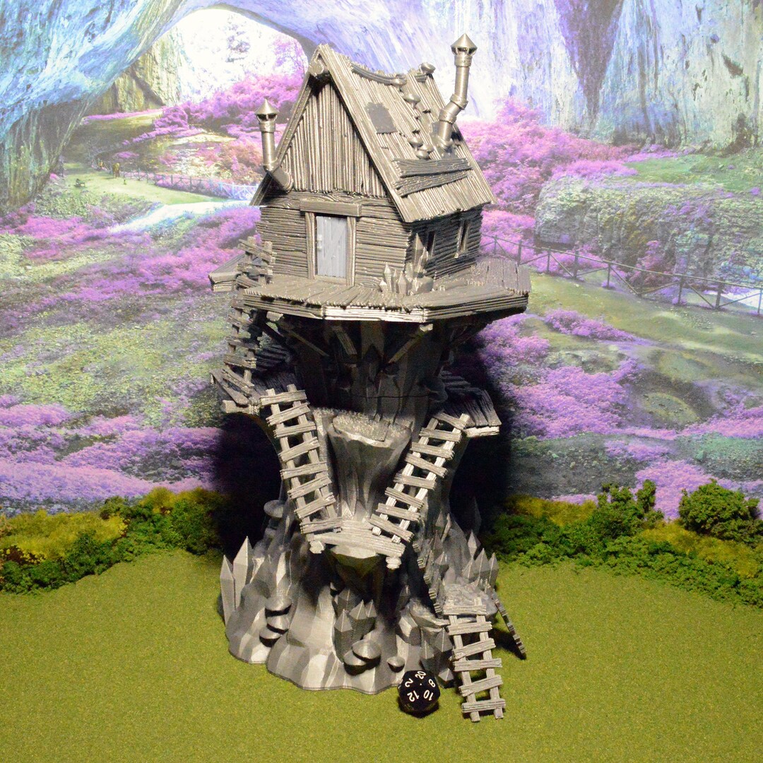 Shanty Tower 28mm for D&D Terrain, Dnd Pathfinder Terrain Fantasy ...