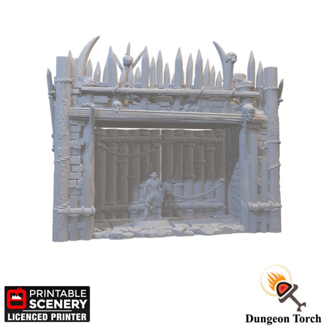 Tribal Entry Gates 15mm 28mm for D&D Terrain Dnd Pathfinder - Etsy
