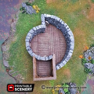Observatory 28mm 32mm for D&D Terrain, Dnd Pathfinder Tower, Miniature ...