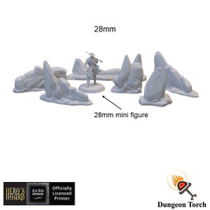 Miniature Ice Walls 15mm 28mm 32mm for D&D Icewind Dale Terrain, Dnd ...