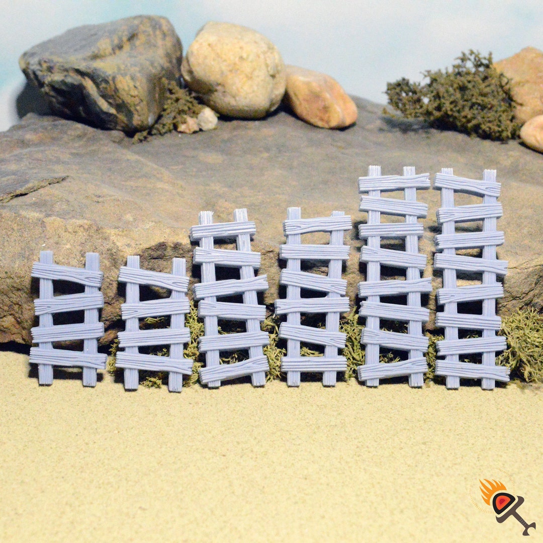 Miniature Wooden Ladders 28mm for D&D Terrain, DnD Pathfinder Goblin ...