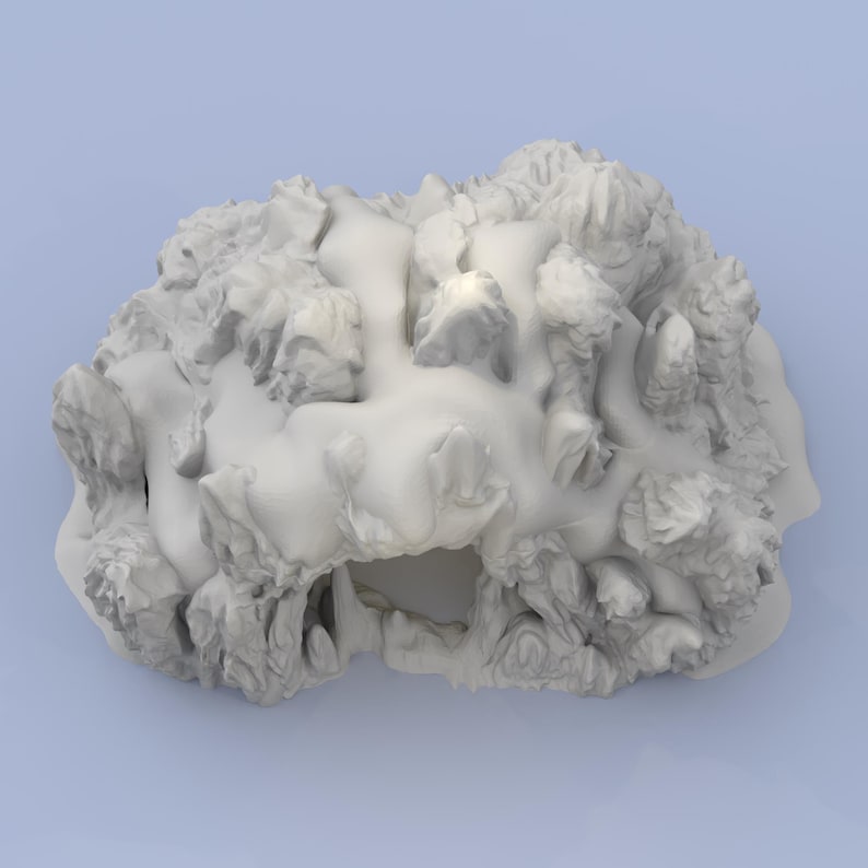 Snowy Ice Cave for D&D Icewind Dale Terrain, TTRPG, Pathfinder 15mm ...