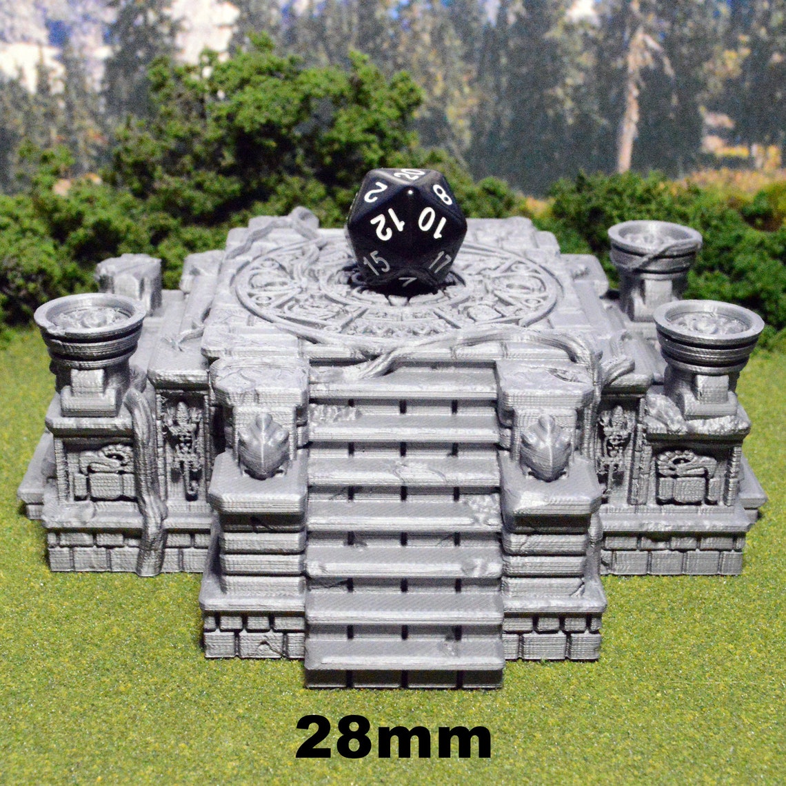 Temple Dais 28mm 32mm for D&D Terrain Dnd Pathfinder Jungle | Etsy