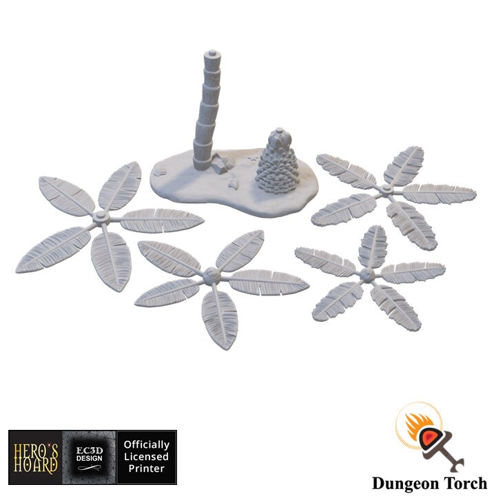 Miniature Palm Trees 15mm 28mm 32mm for D&D Terrain Dnd - Etsy