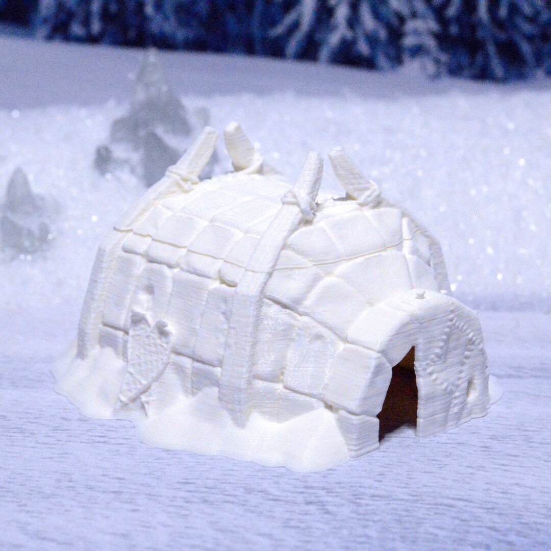 Miniature Igloo 15mm 28mm 32mm for D&D Icewind Dale Terrain, Dnd ...