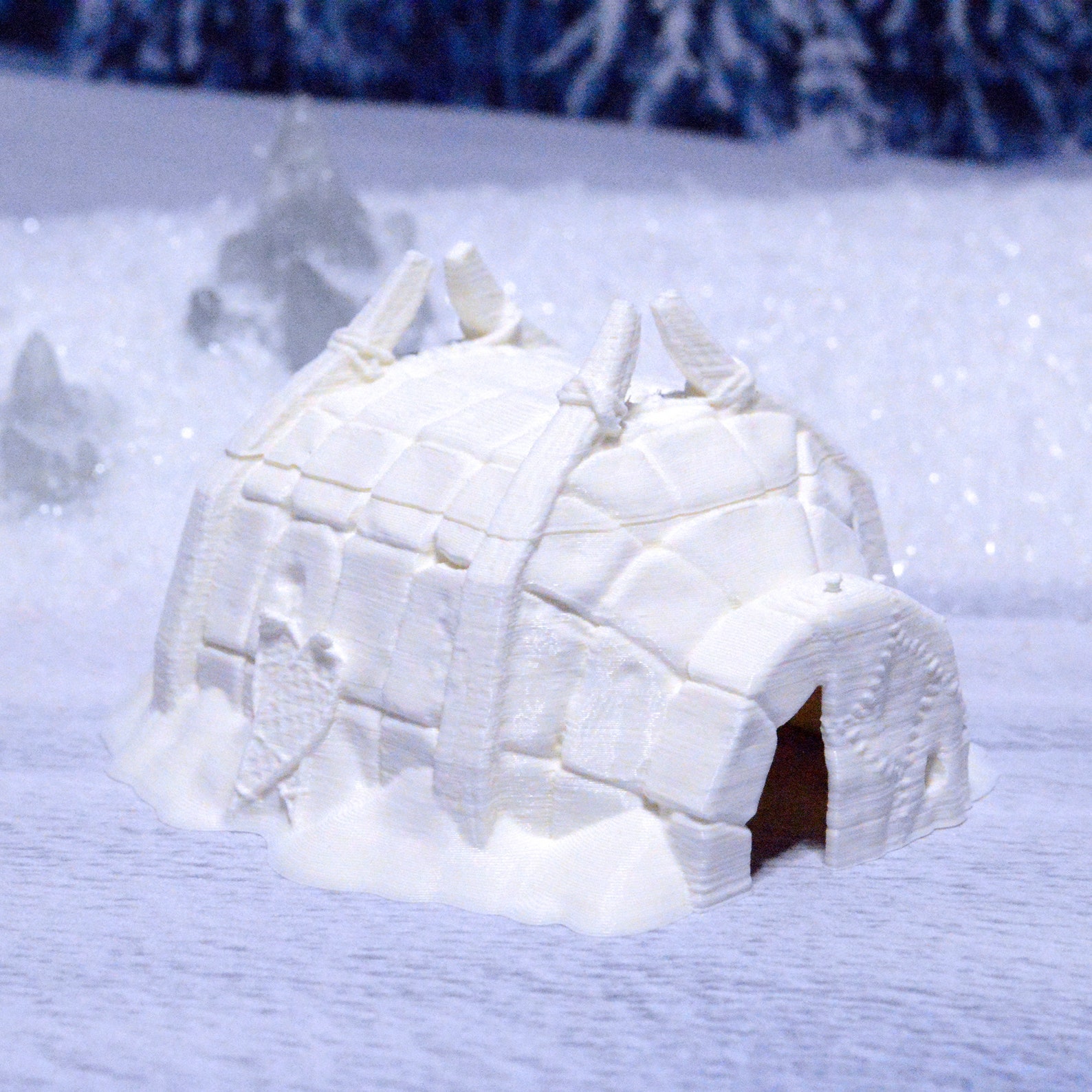 Miniature Igloo 15mm 28mm 32mm for D&D Icewind Dale Terrain - Etsy