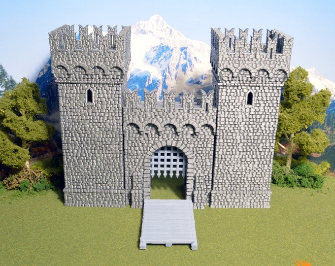 Port Winterdale Gatehouse 15mm 28mm for D&D Terrain, Dnd Pathfinder ...