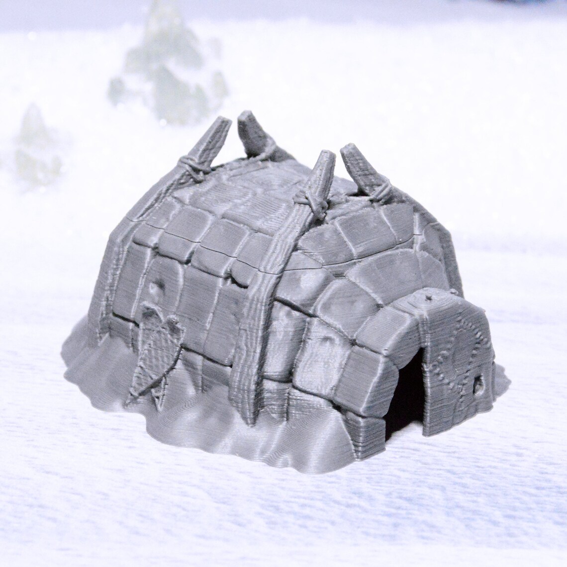 Miniature Igloo 15mm 28mm 32mm for D&D Icewind Dale Terrain - Etsy