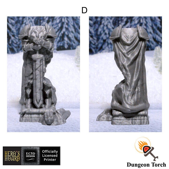 Frozen Statues 15mm 28mm 42mm for D&D Icewind Dale Terrain | Etsy