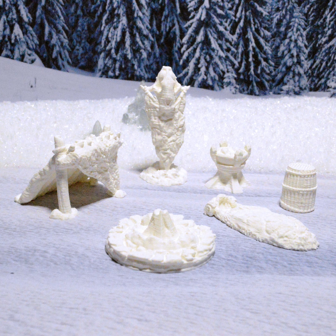 Ice Tribe Camp 15mm 28mm 32mm for D&D Icewind Dale Terrain, Dnd ...