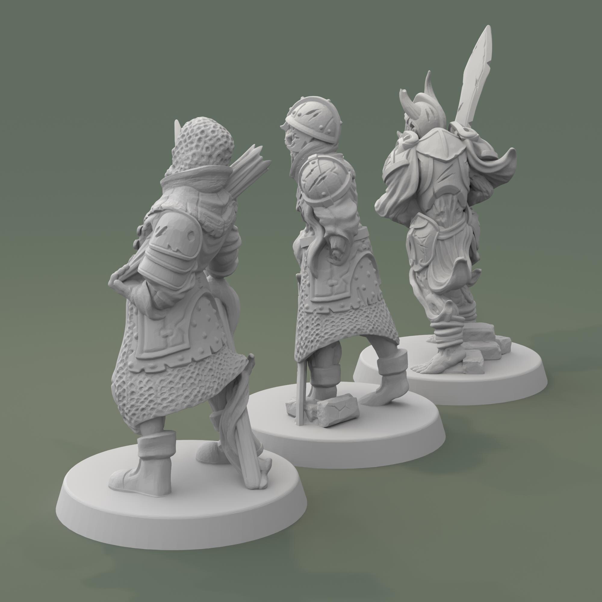 3D Printed Undead Soldier Miniatures for D&D, TTRPG 15mm-32mm - Etsy