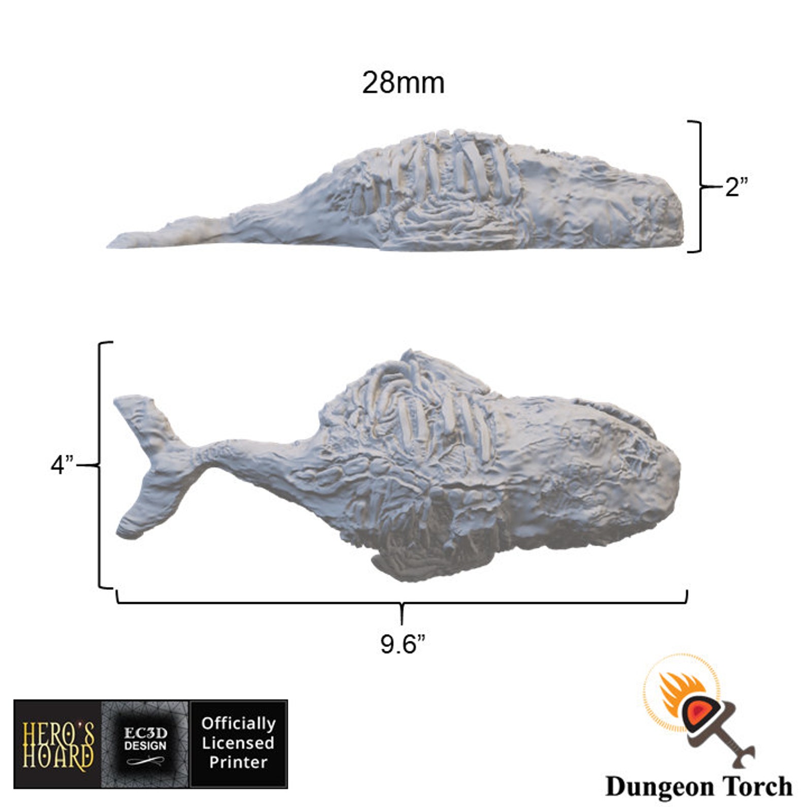 Dead Whale 15mm 28mm for D&D Terrain Dnd Pathfinder Coastal - Etsy