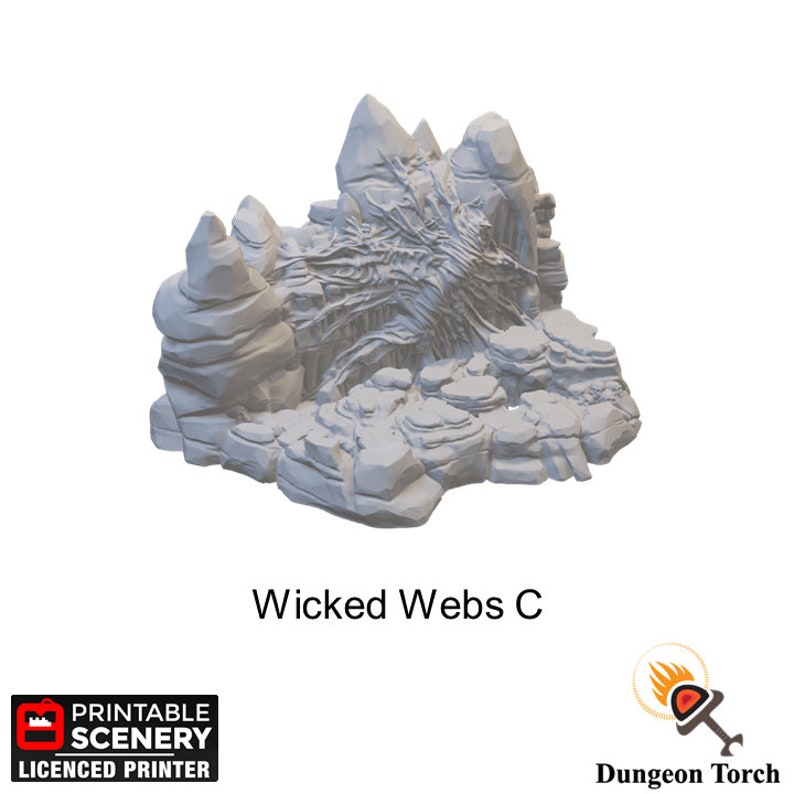 Wicked Webs 15mm 28mm for D&D Terrain DnD Terrain Warhammer | Etsy