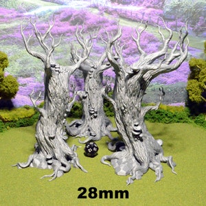 Gloomwood Trees 15mm 28mm for D&D Terrain, Dnd Pathfinder Miniature ...