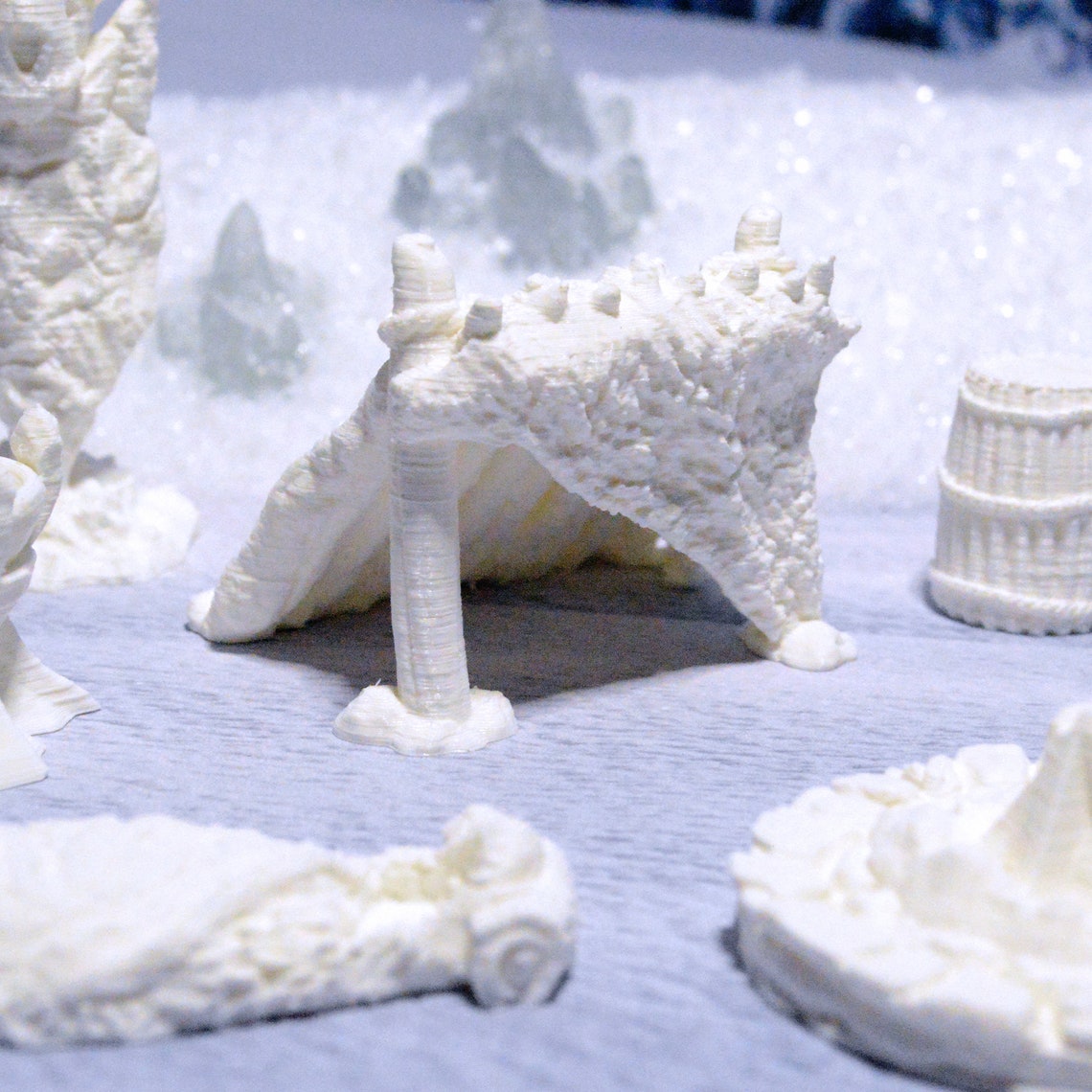 Ice Tribe Camp 15mm 28mm 32mm for D&D Icewind Dale Terrain - Etsy