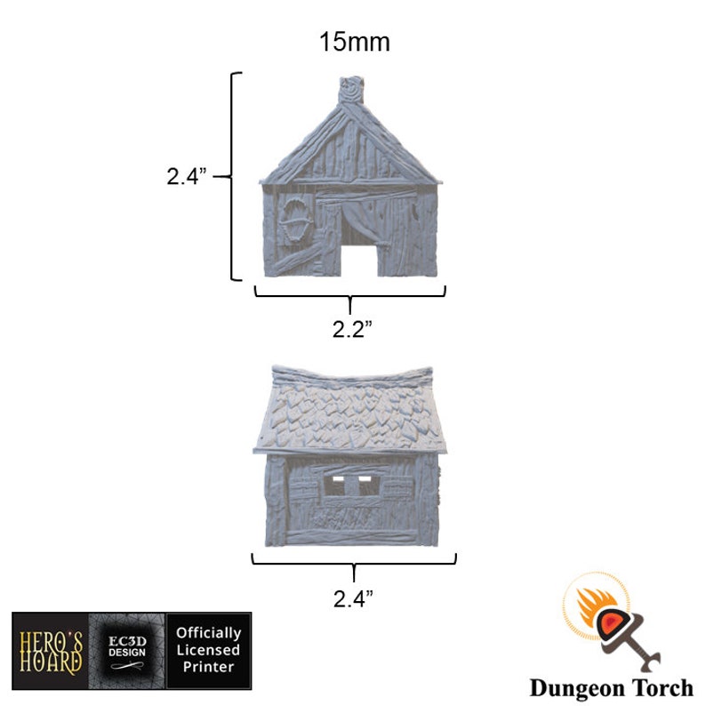 Fisherman's Hut 15mm 28mm 32mm for D&D Terrain DnD Pirate | Etsy