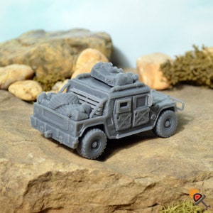 Miniature Humvee for Gaslands 20mm 28mm 32mm, Post-apocalyptic Fallout ...