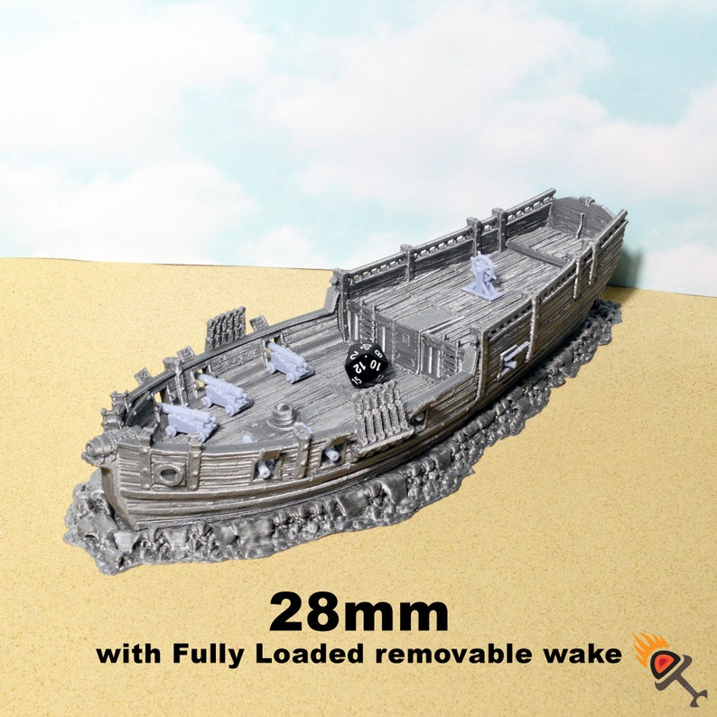 Miniature Sloop 28mm for D&D Ships Dnd Pathfinder Pirate - Etsy