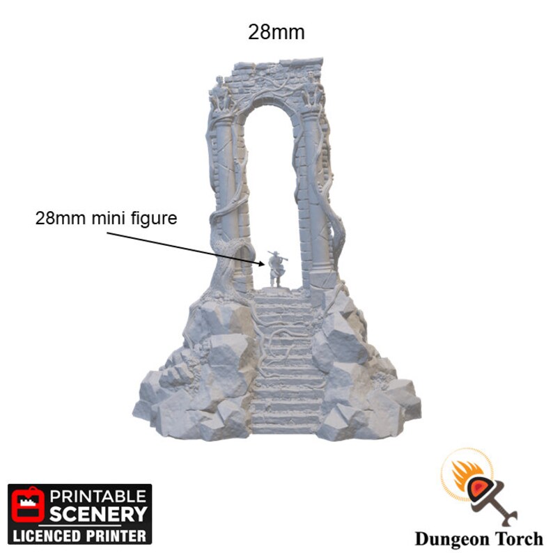 Shadow Gate 15mm 28mm for D&D Terrain Dnd Terrain Ravenloft - Etsy