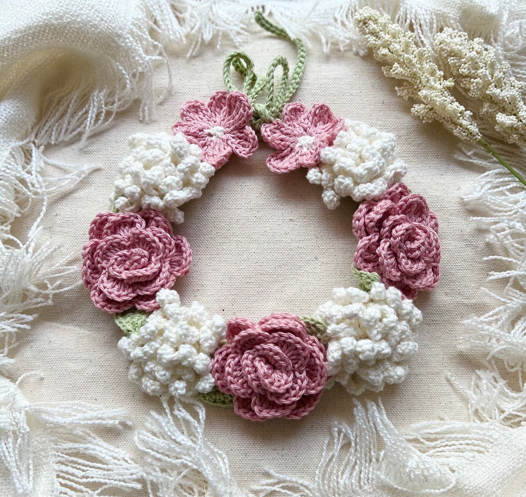 Crochet Flower Crown Pattern: Midsummer Wreath, Festival Headpiece (PDF ...