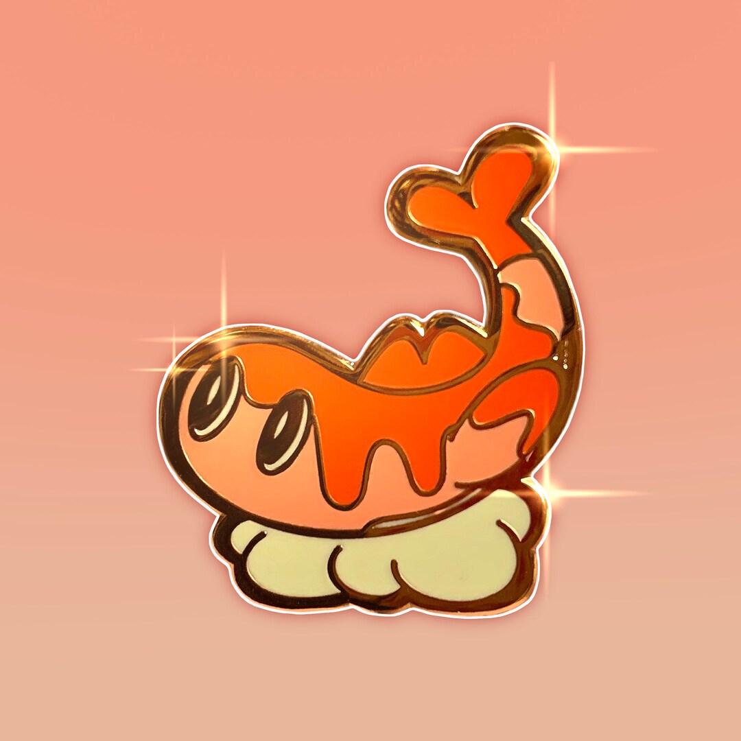 Tatsugiri Gold Hard Enamel Pin Pokemon Fan Art Character, Ita Bag ...