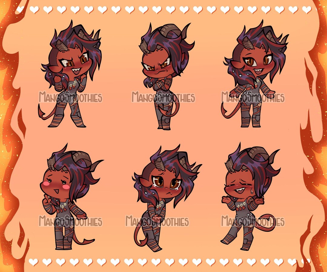 Karlach Sticker Sheet Baldur's Gate 3 Karlach Inspired Sticker Sheet ...