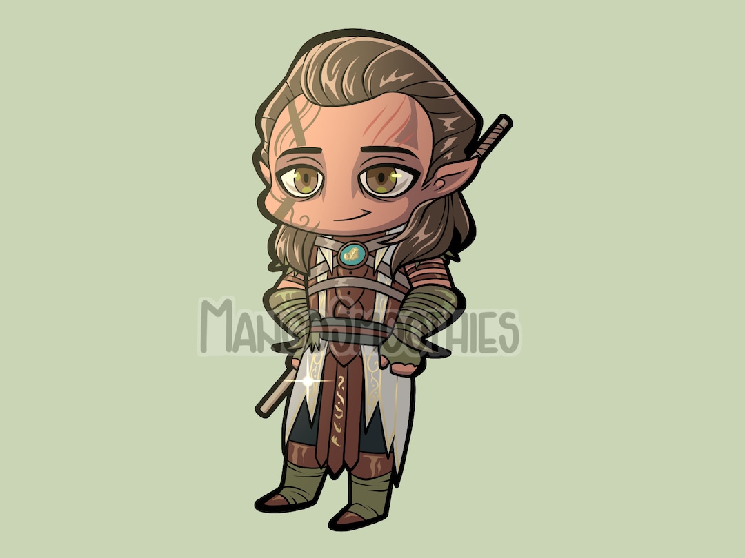 Halsin Sticker Baldur's Gate 3 Halsin Inspired Sticker, BG3 Vinyl Matte ...