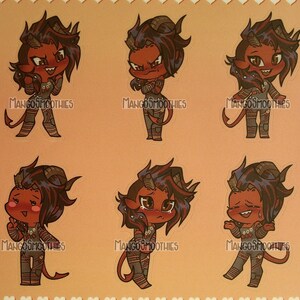 Karlach Sticker Sheet Baldur's Gate 3 Karlach Inspired Sticker Sheet ...