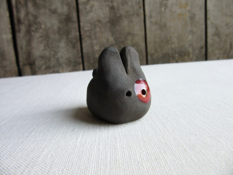 Spotted Bun Miniature Ceramic Figurine | Bunny Rabbit Figurine, Funny ...