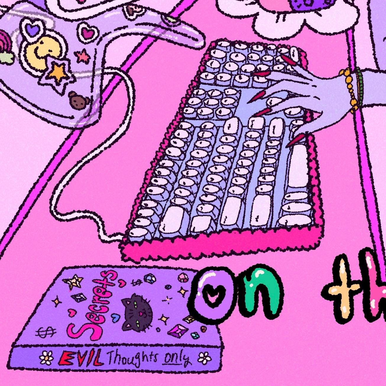 I Love Computer - Illustration Print - Etsy